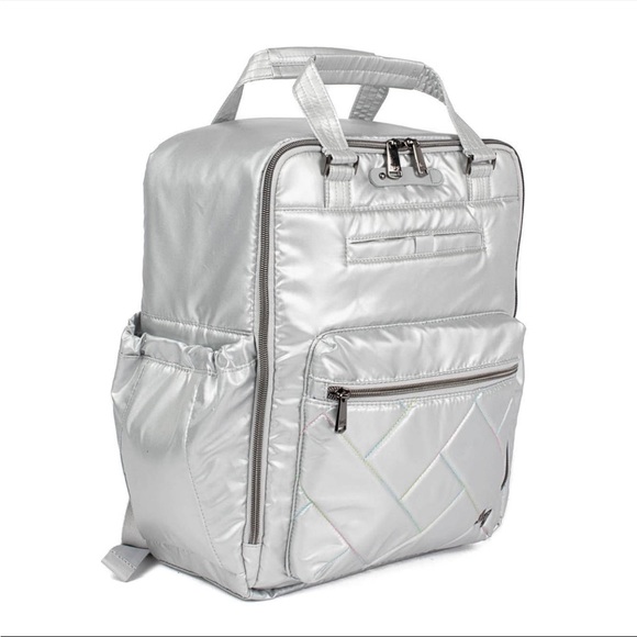 lug | Bags | Nip Lug Voyager Backpack In Metallic Silver With Rainbow ...